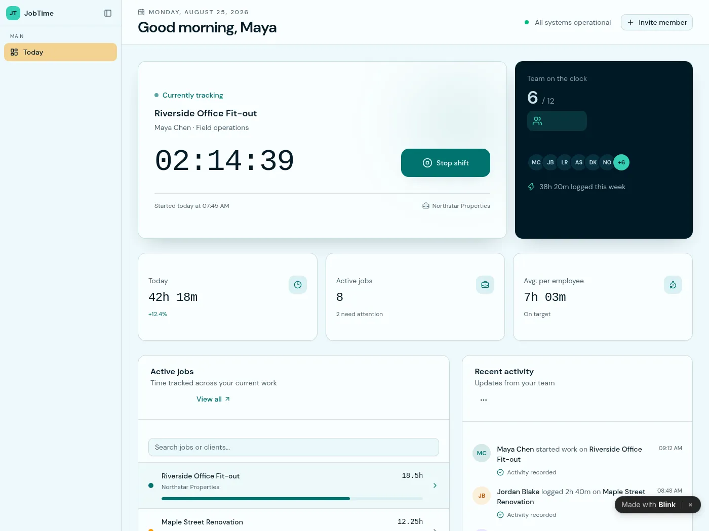 JobTime Tracker