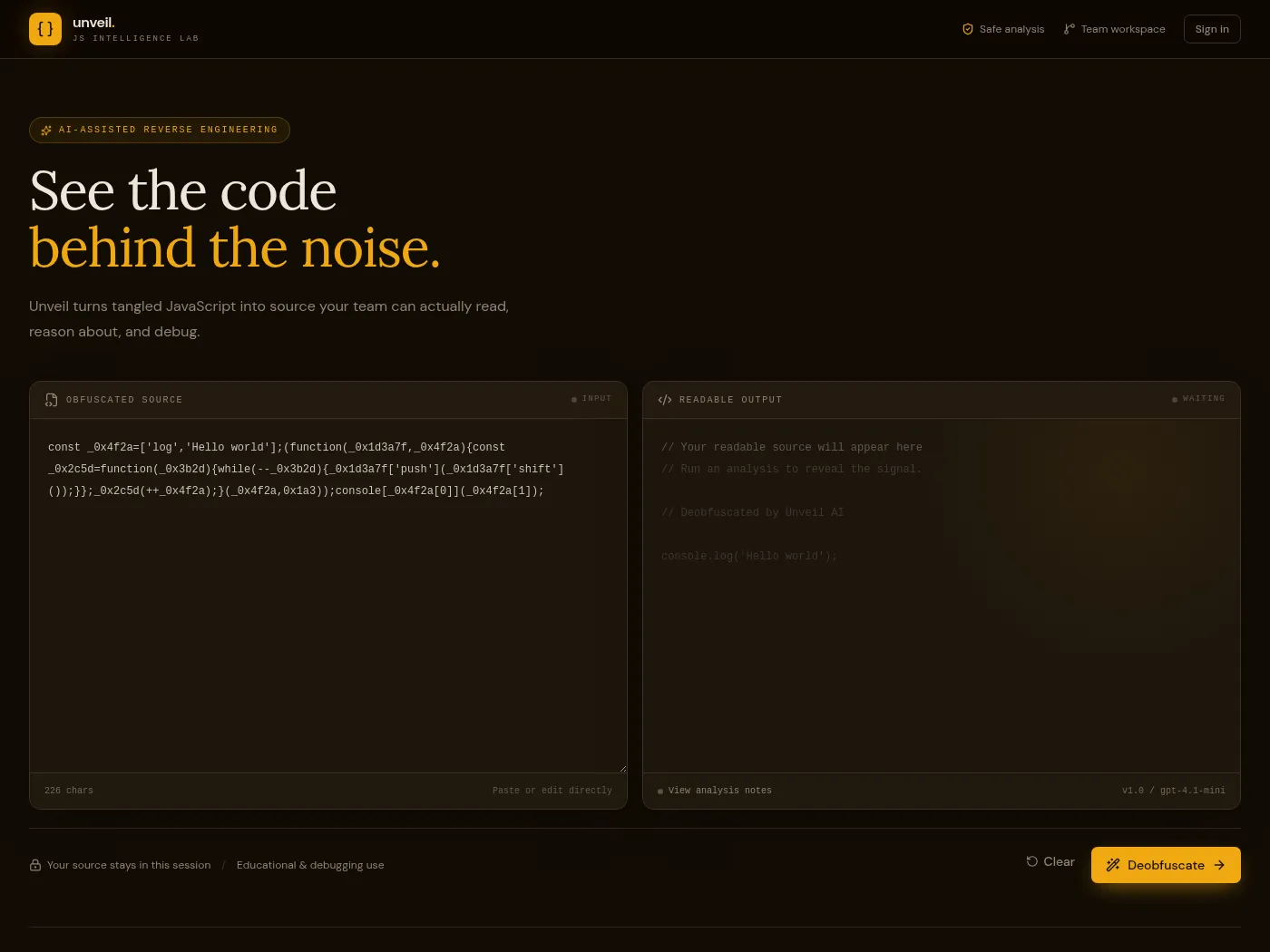 JSAI Deobfuscator