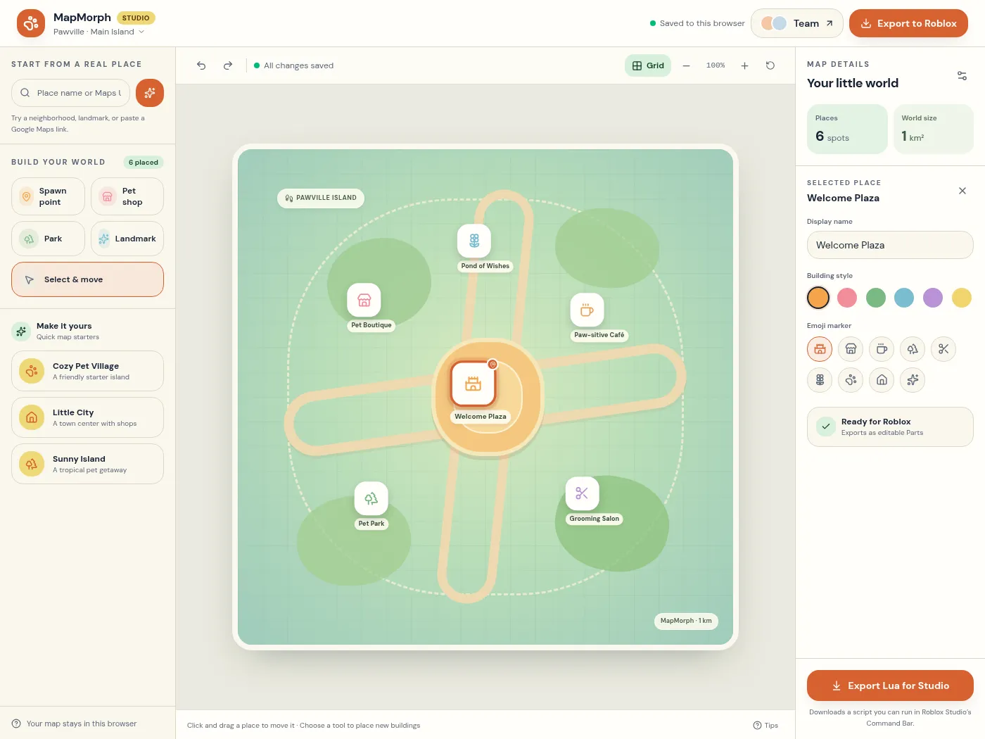 MapMorph AI Studio