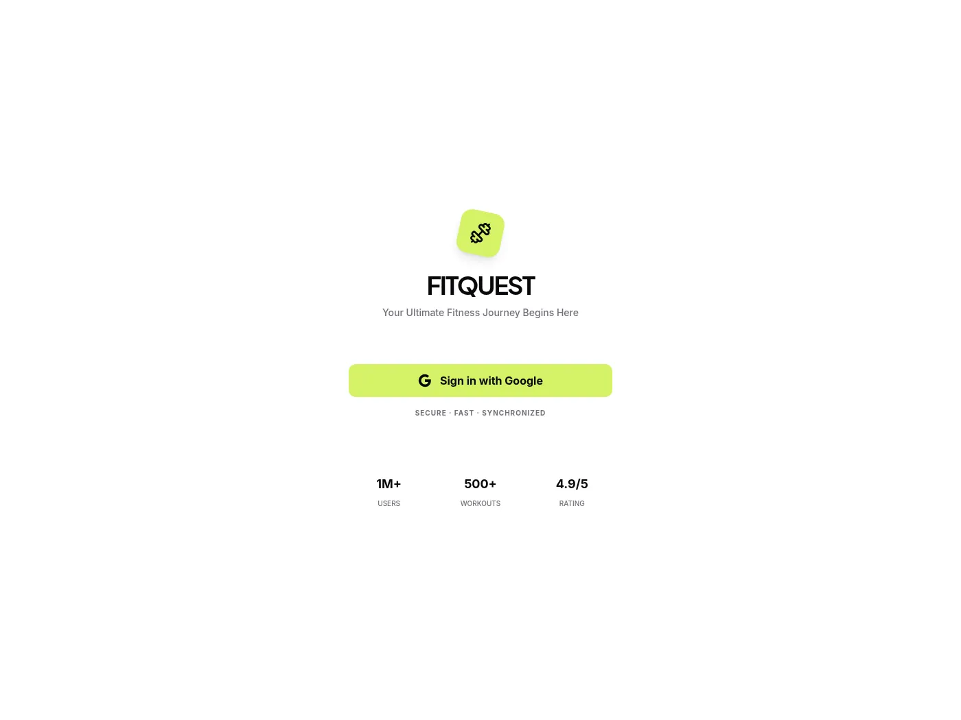 FitQuest Mobile App