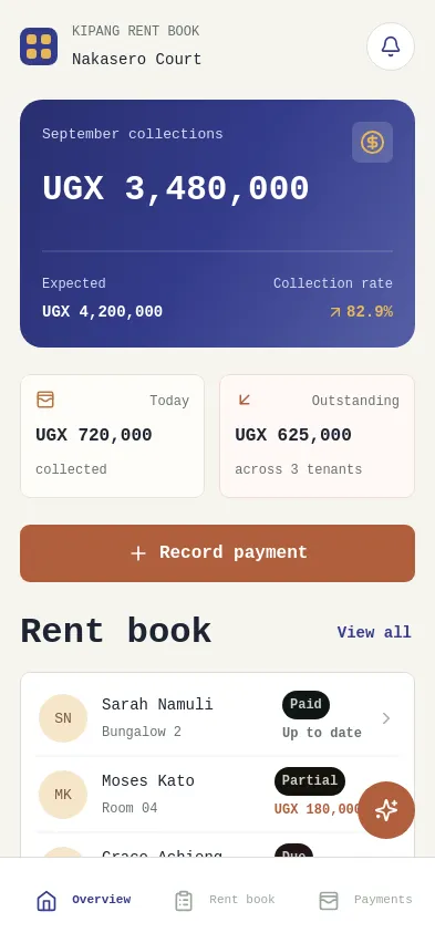 Kipang Rent Book