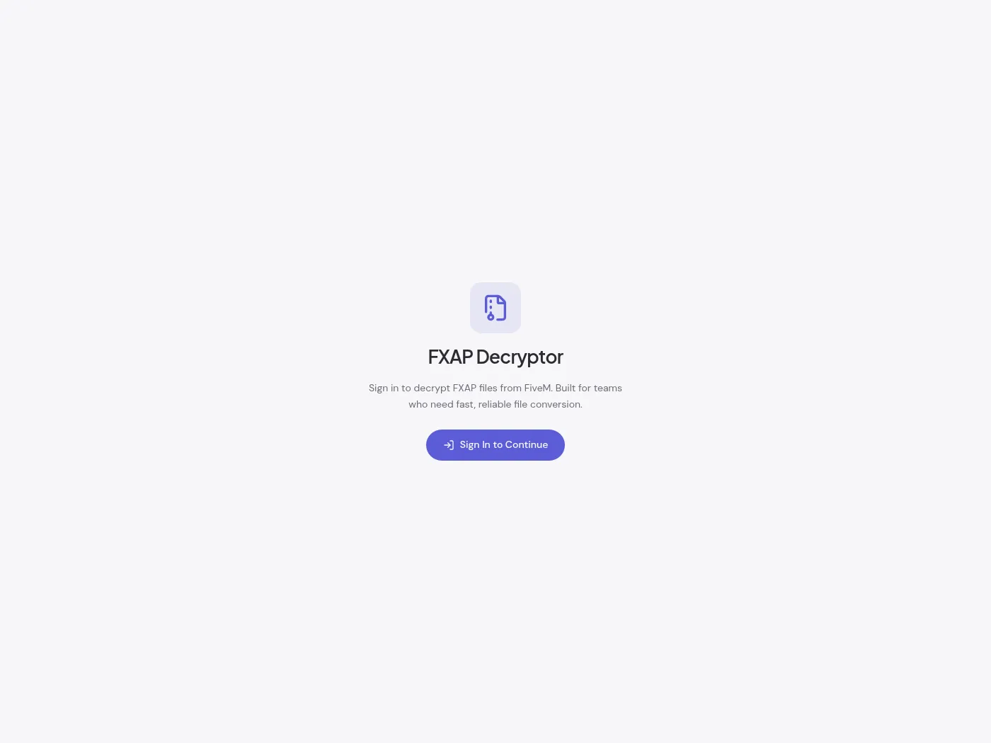 FXAP Decryptor Tool