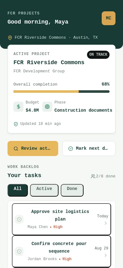 FCR Mobile App