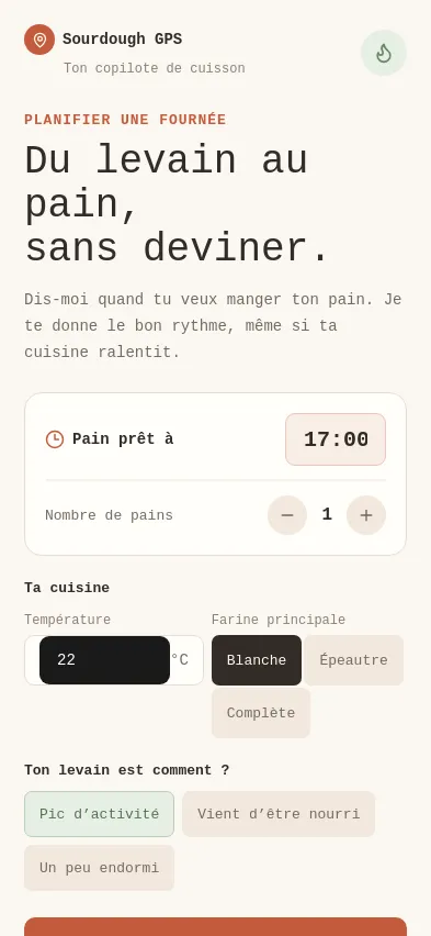Sourdough GPS