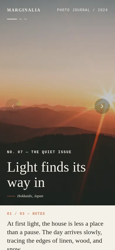 Minimalist Magazine App
