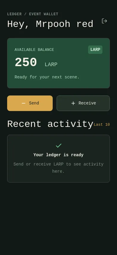 LARP Wallet App