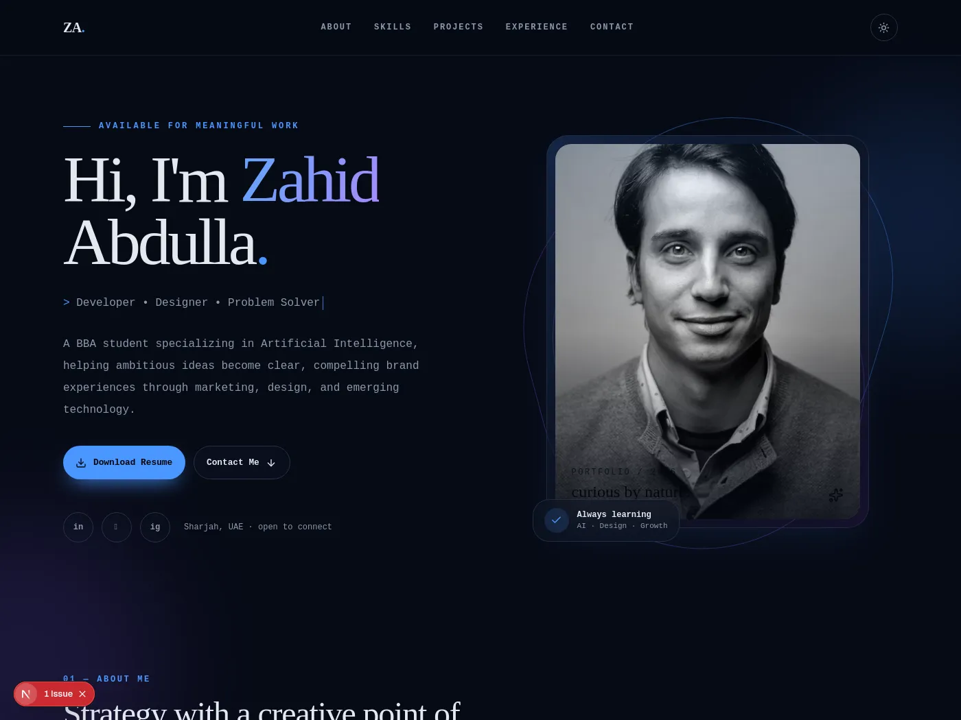 Zahid Personal Portfolio