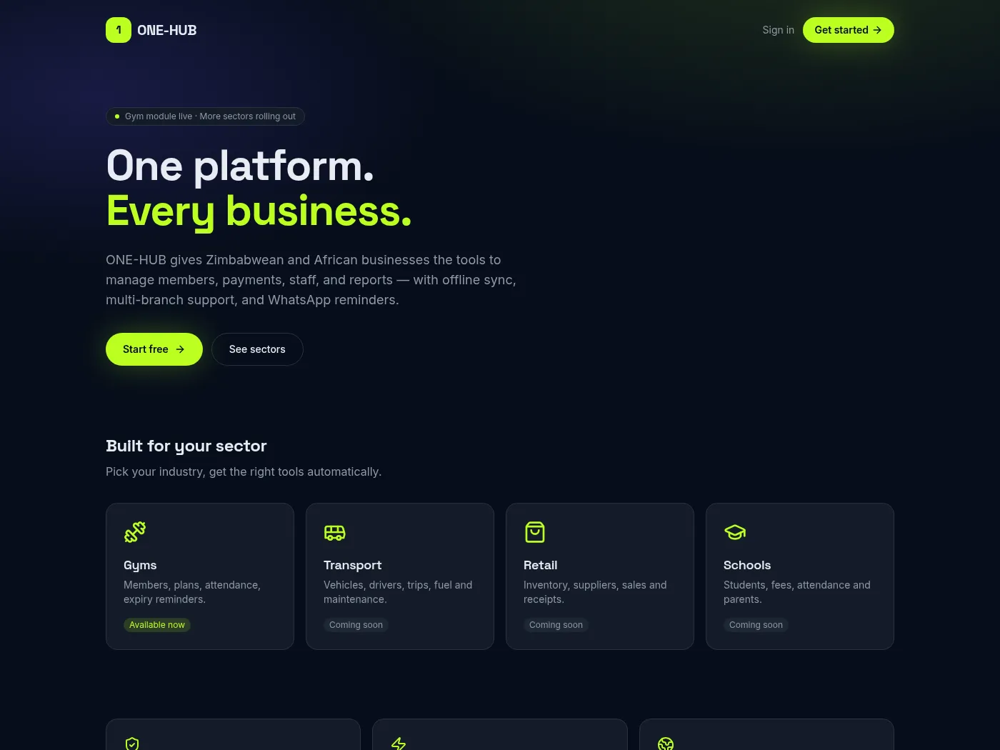 ONE-HUB Business Platform