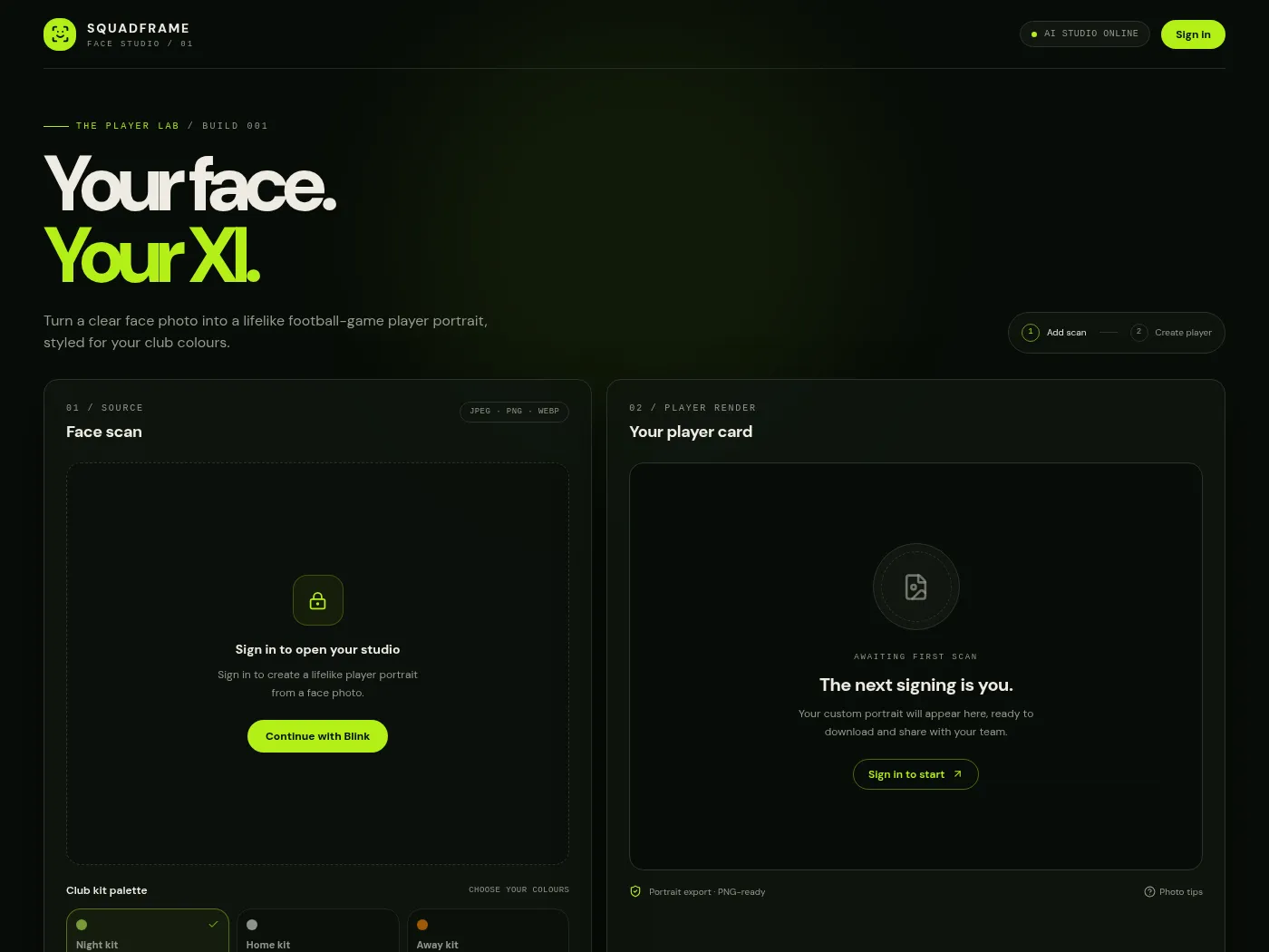 FIFA FaceGen AI