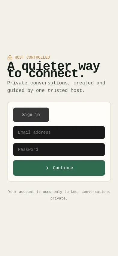 Solo Host Messenger