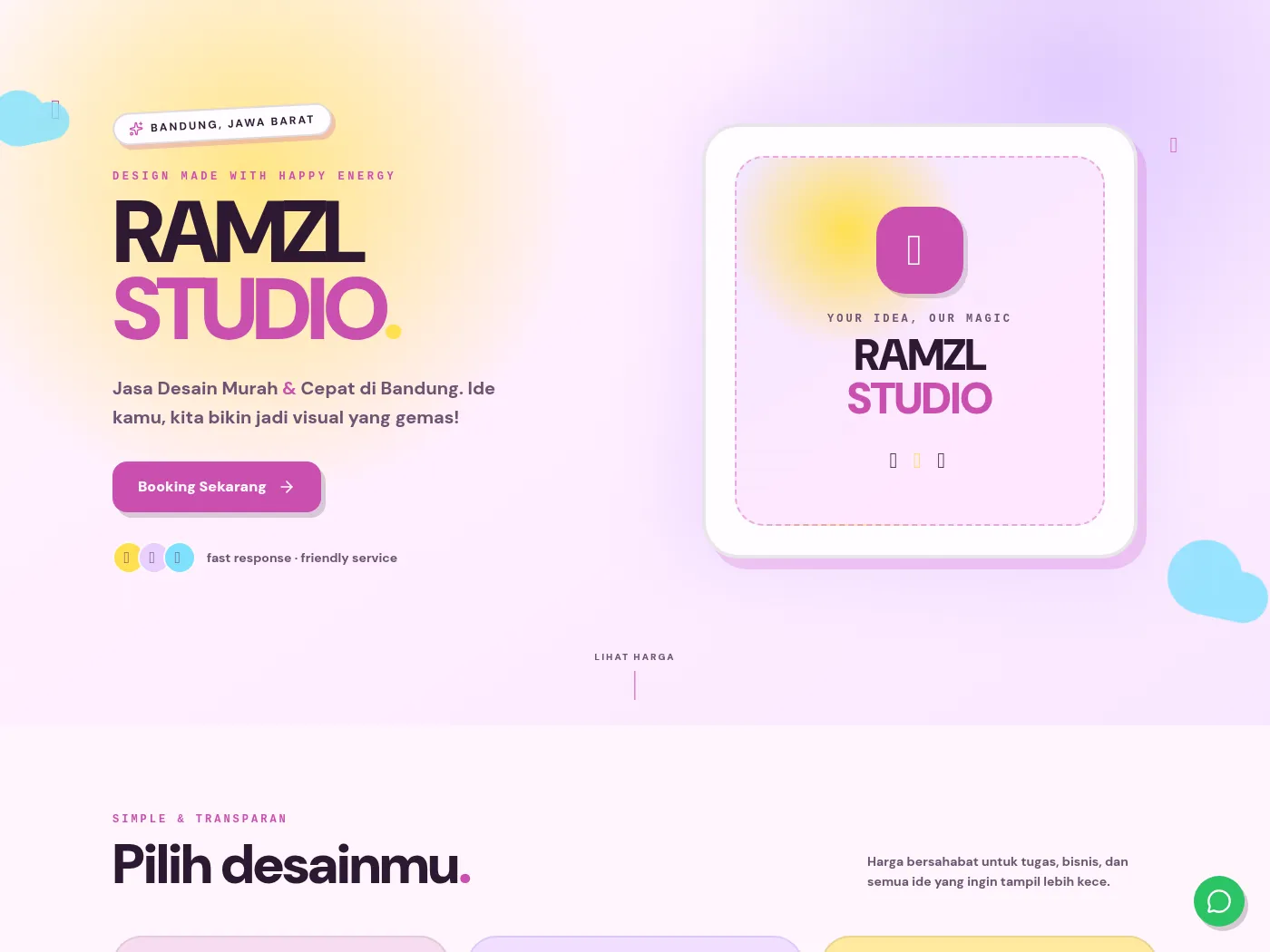 RAMZL Studio Booking Page