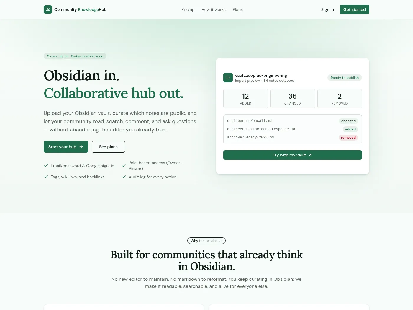 Community Knowledge Hub