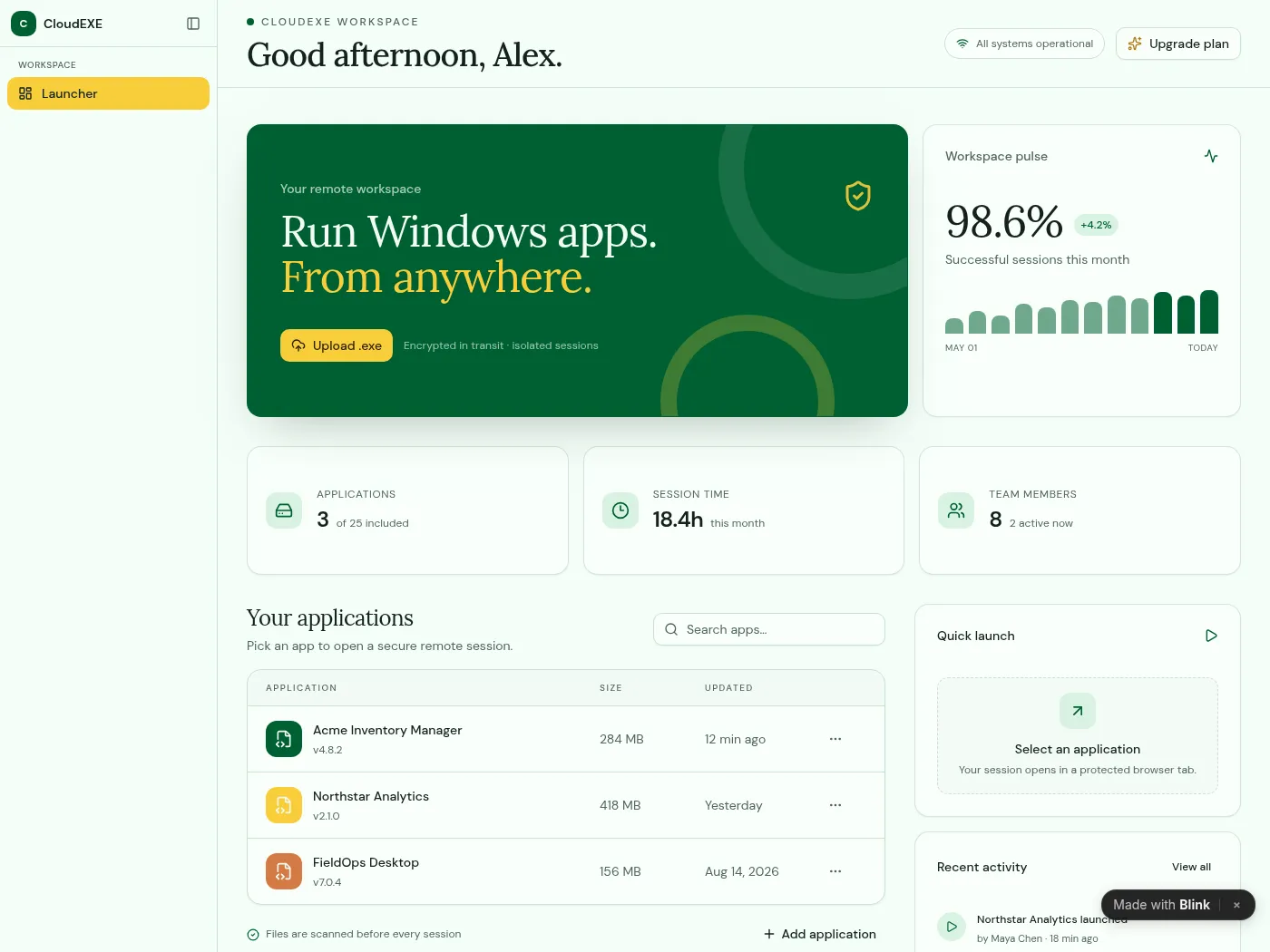 CloudEXE Launcher