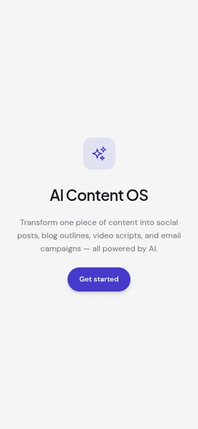 AI Content OS Mobile