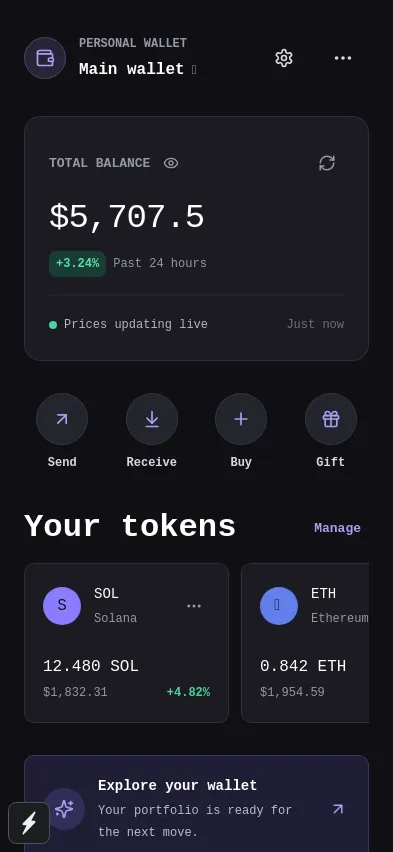 Phantom Wallet Simulator