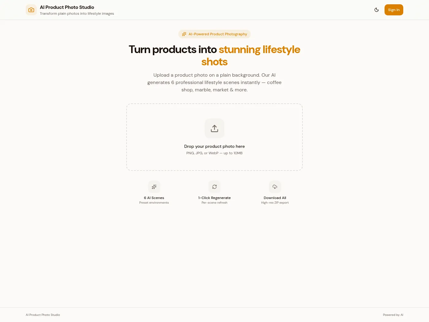AI Product Photo Studio