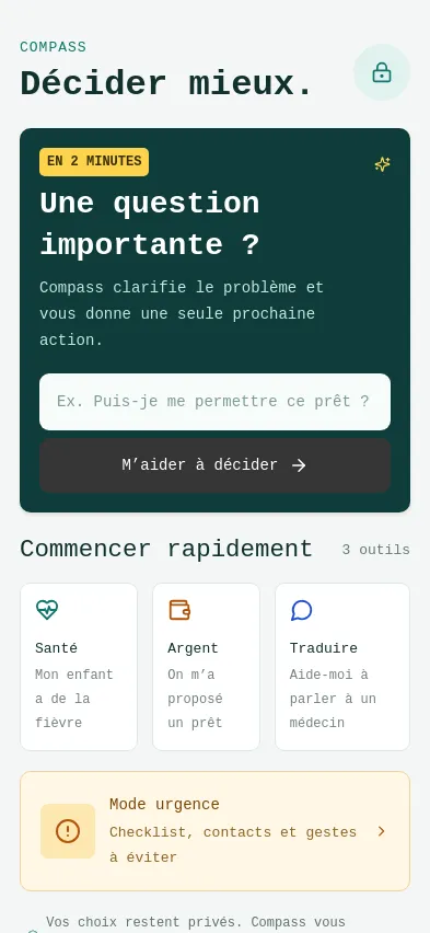 Compass Decision App