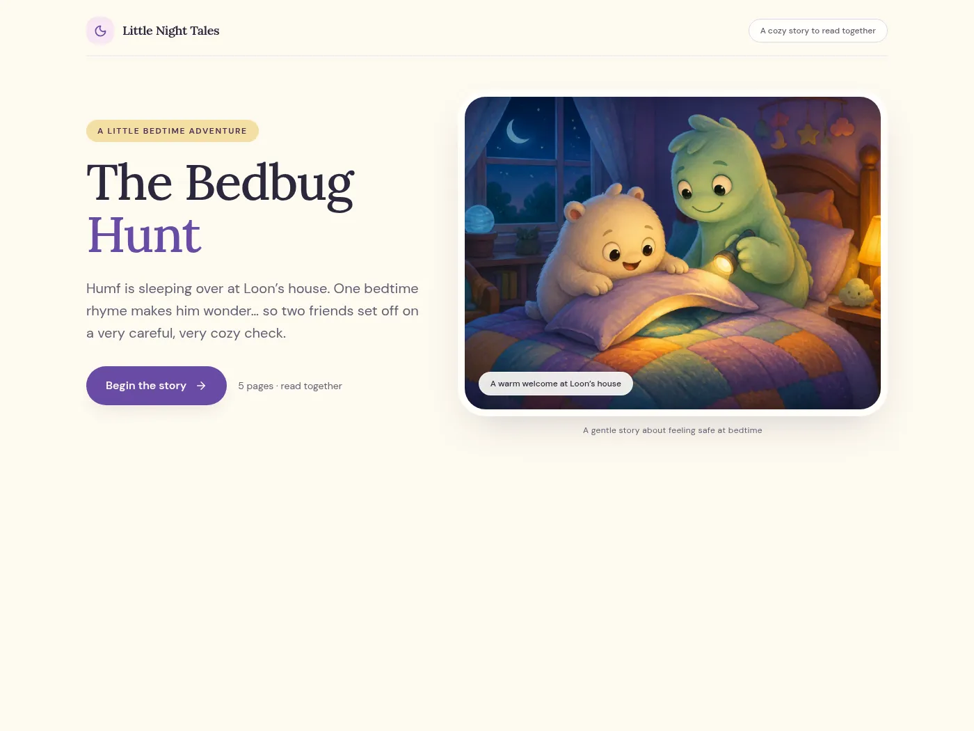 Bedbug Hunt Storybook