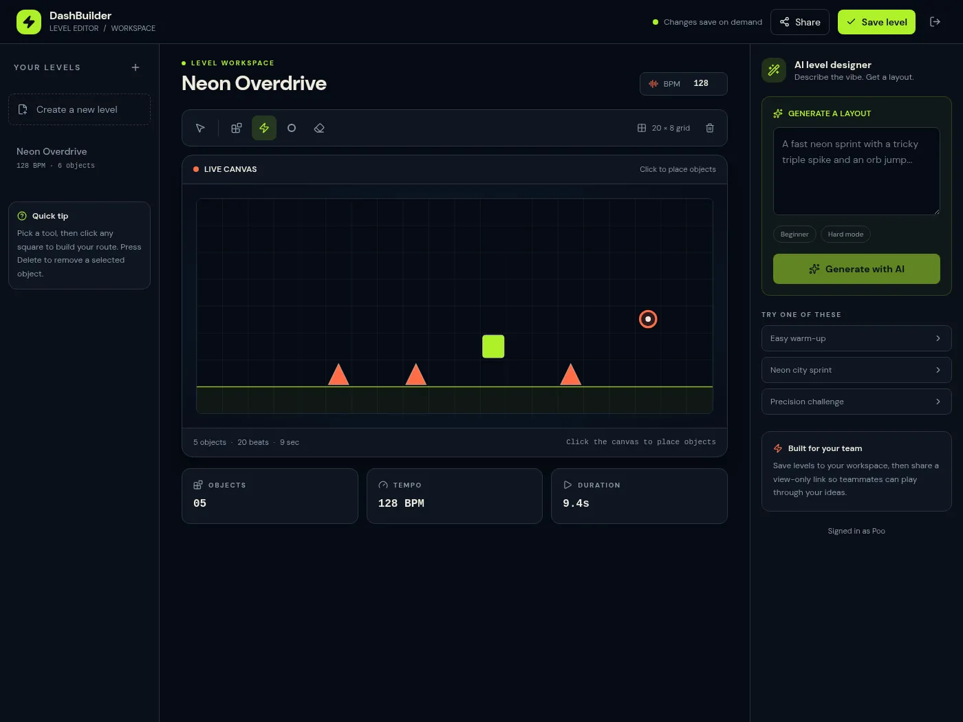 DashBuilder AI Editor