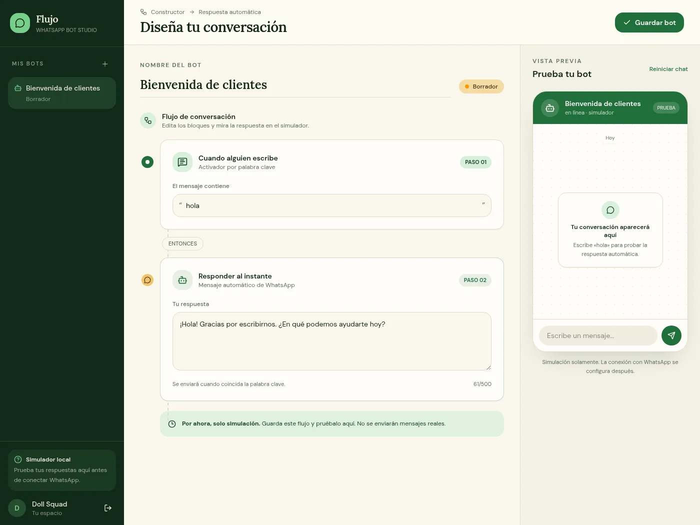 WhatsApp Bot Builder