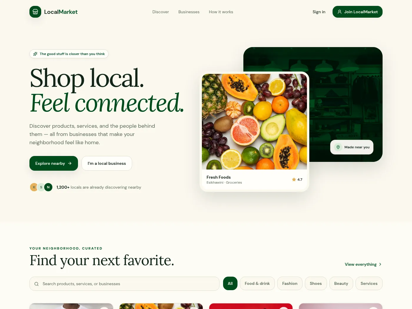 LocalMarket Platform