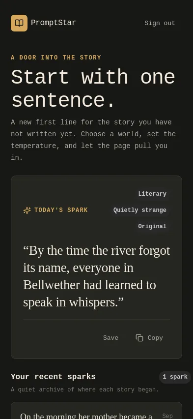 PromptStarter