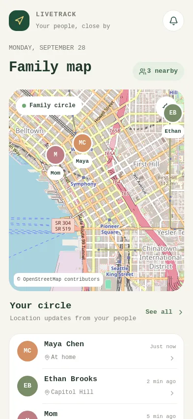 LiveTrack Mobile