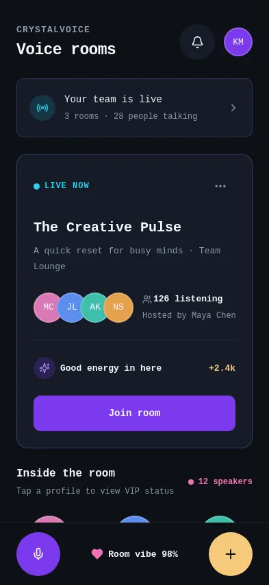 CrystalVoice Social Chat