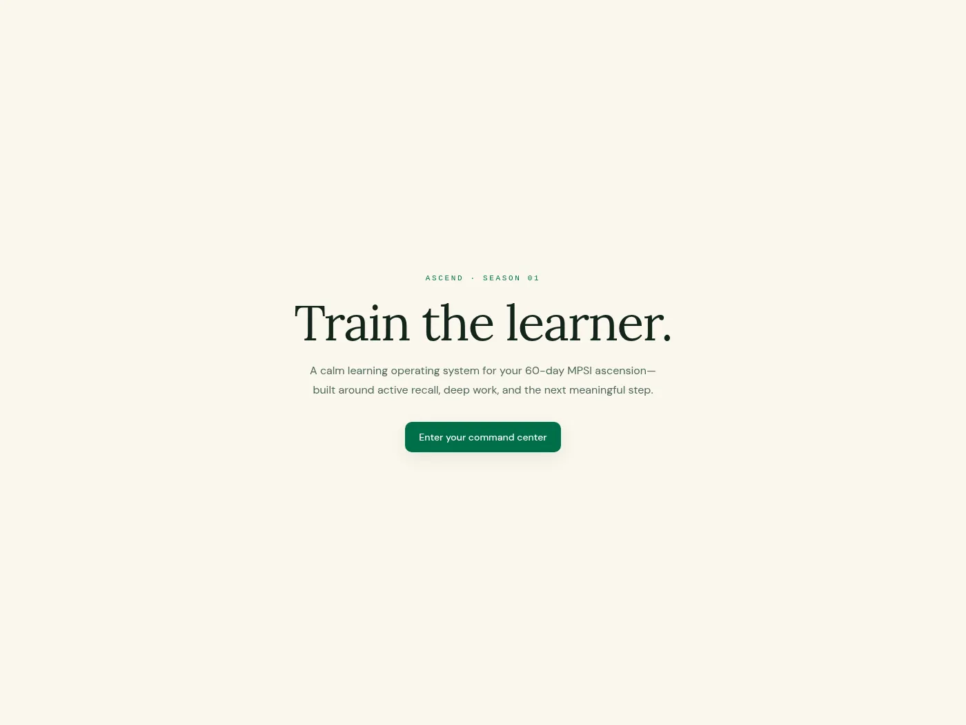 ASCEND Learning OS