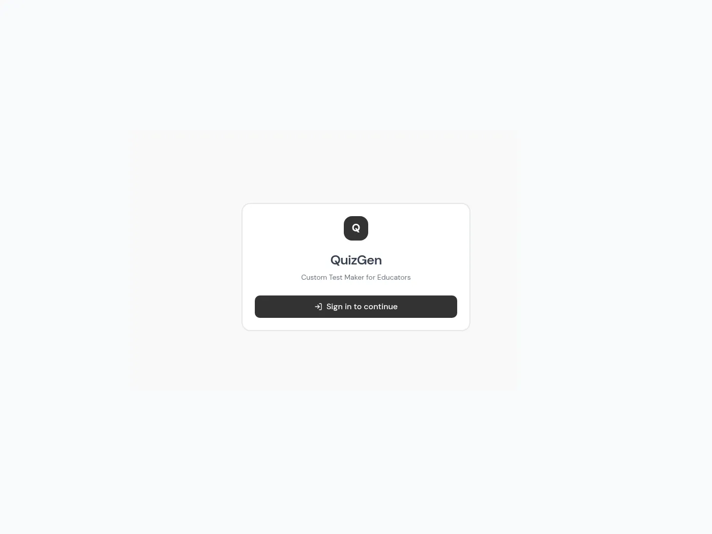 QuizGen Custom Test Maker