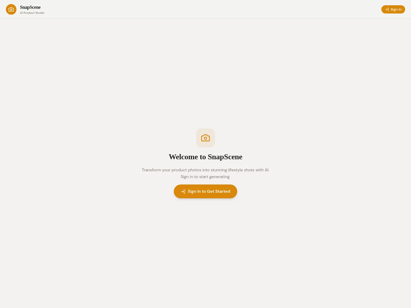 SnapScene AI Studio
