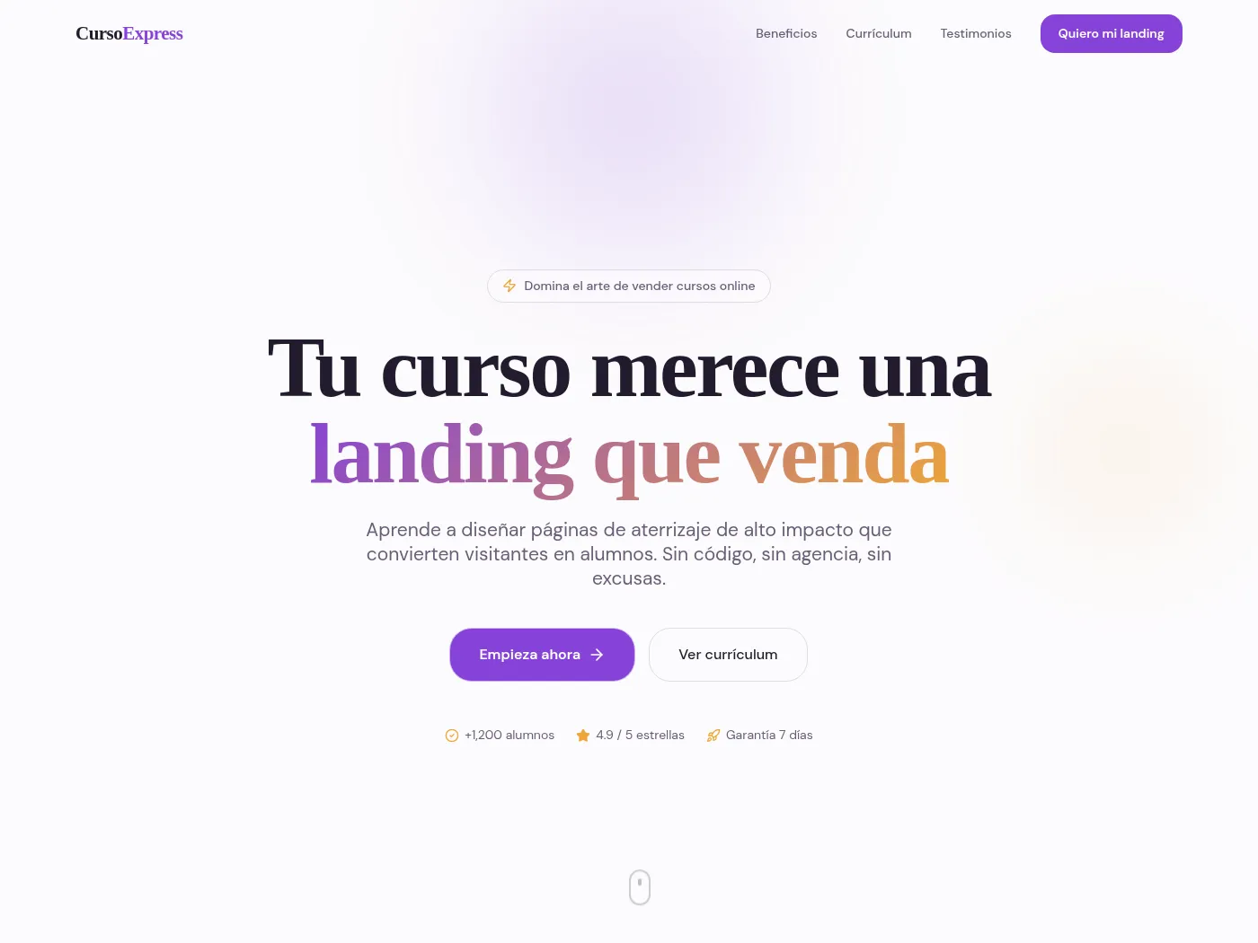 Curso Landing Express