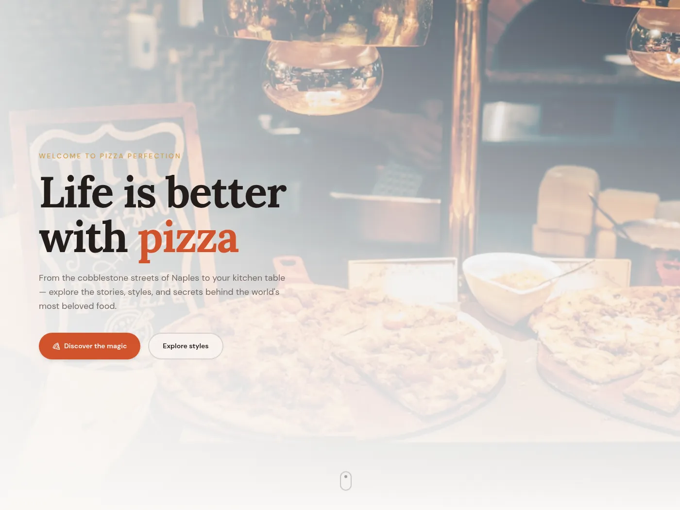 Pizza Perfection Website