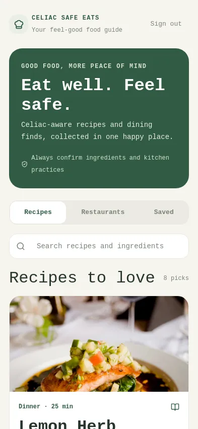 Celiac Safe Eats