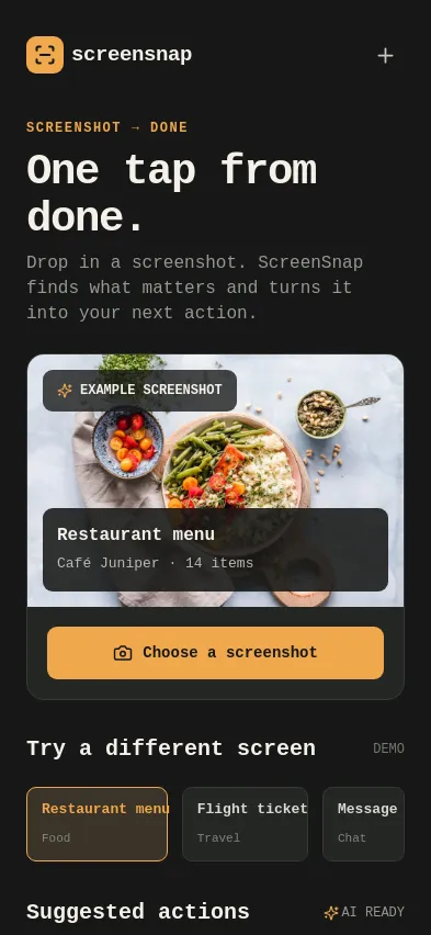 ScreenSnap Actions