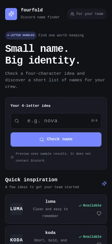 Discord Name Finder