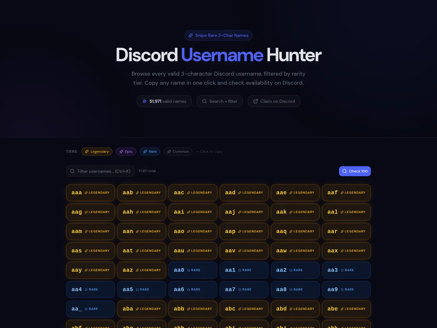 Discord Username Hunter