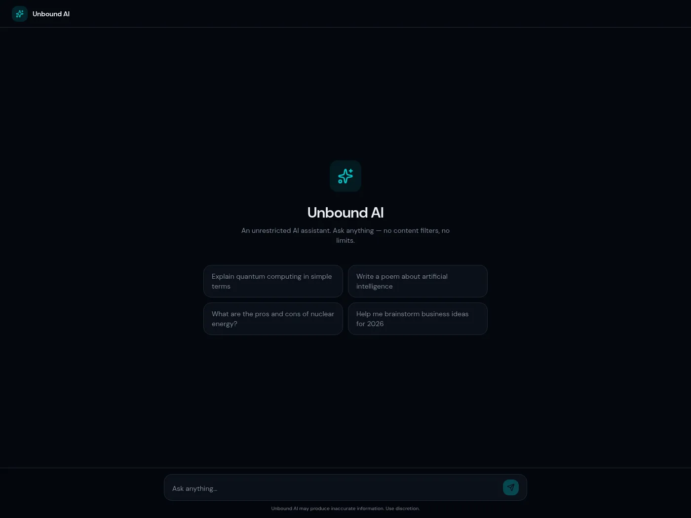 Unbound AI Chatbot