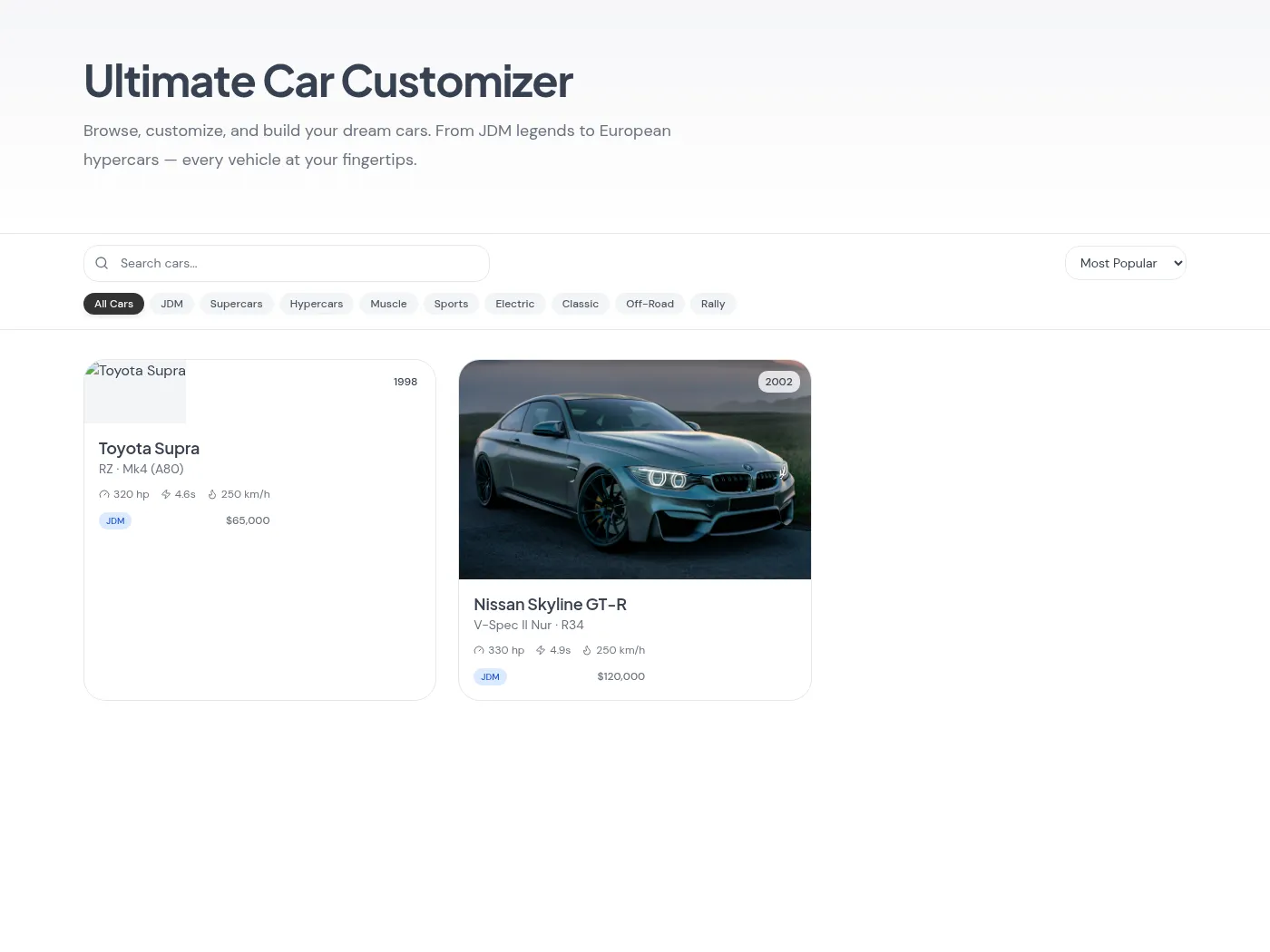 Ultimate Car Customizer
