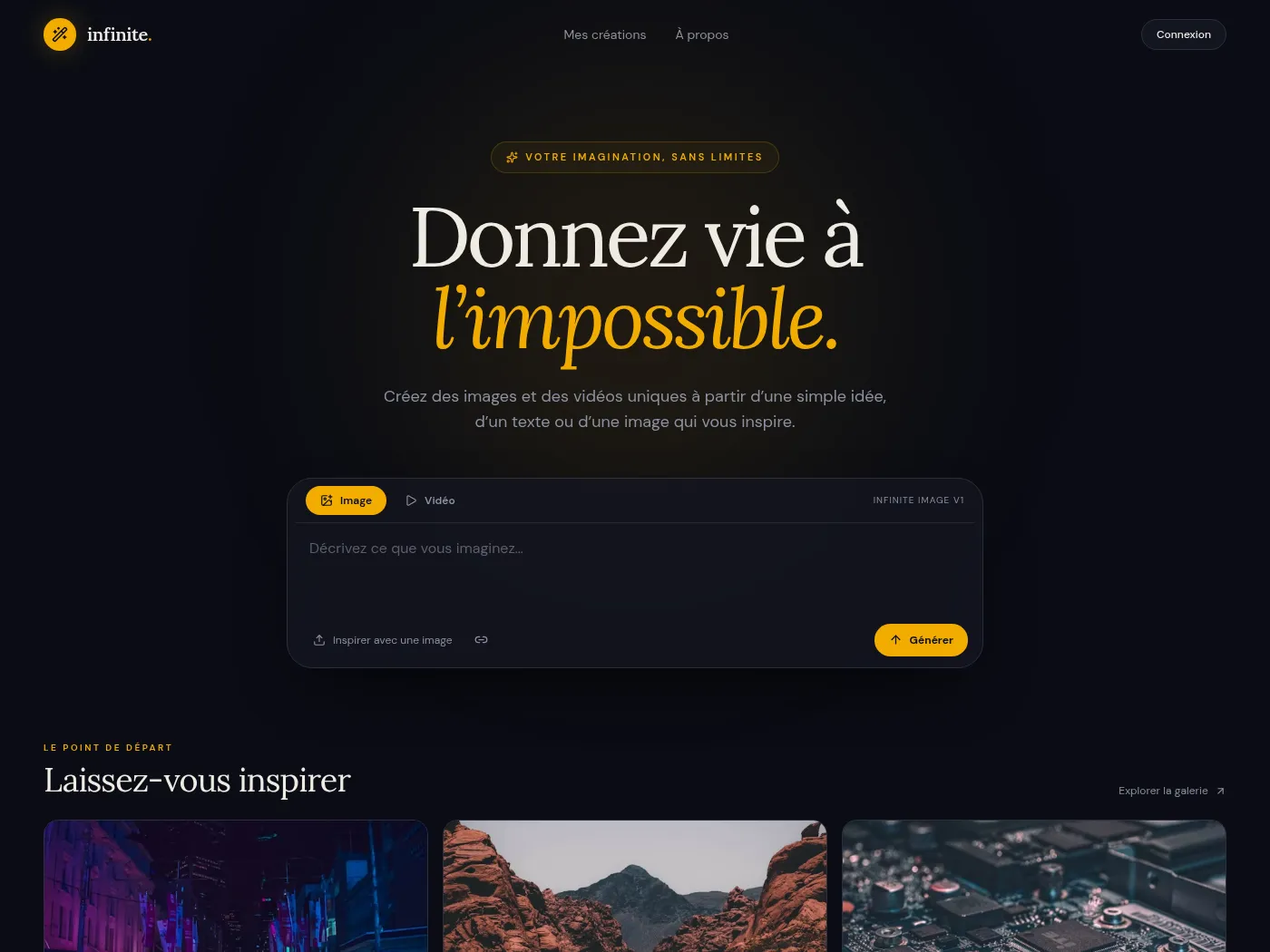 Infinite Image & Video AI