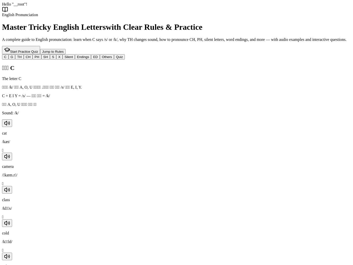 English Pronunciation Guide
