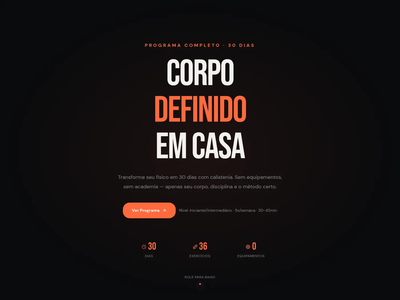 Corpo Definido em Casa