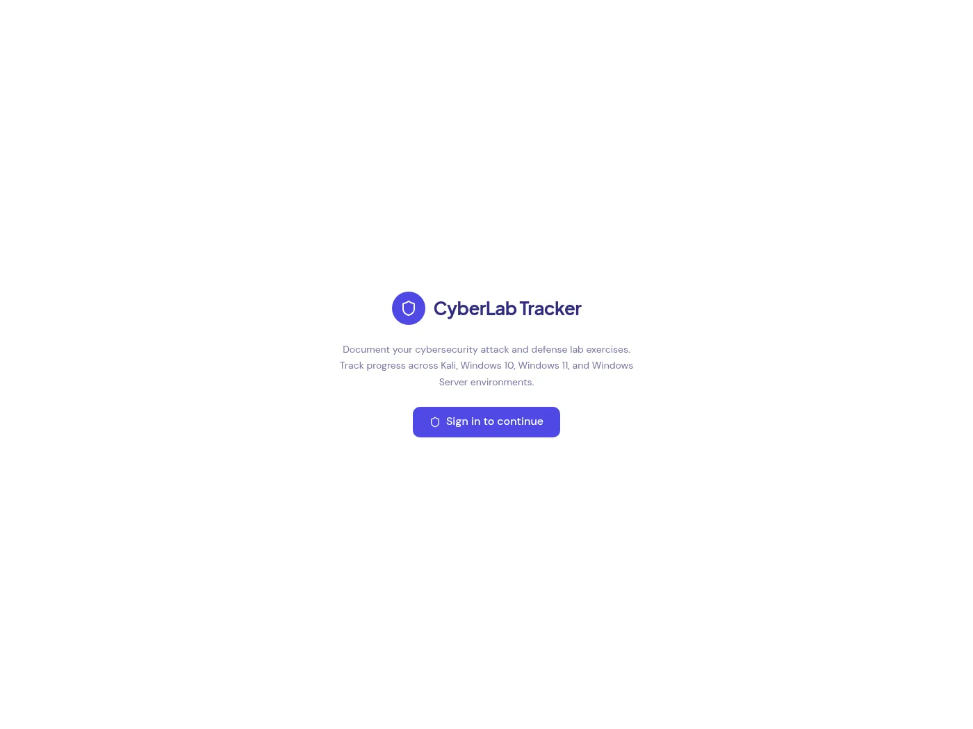 CyberLab Activity Tracker