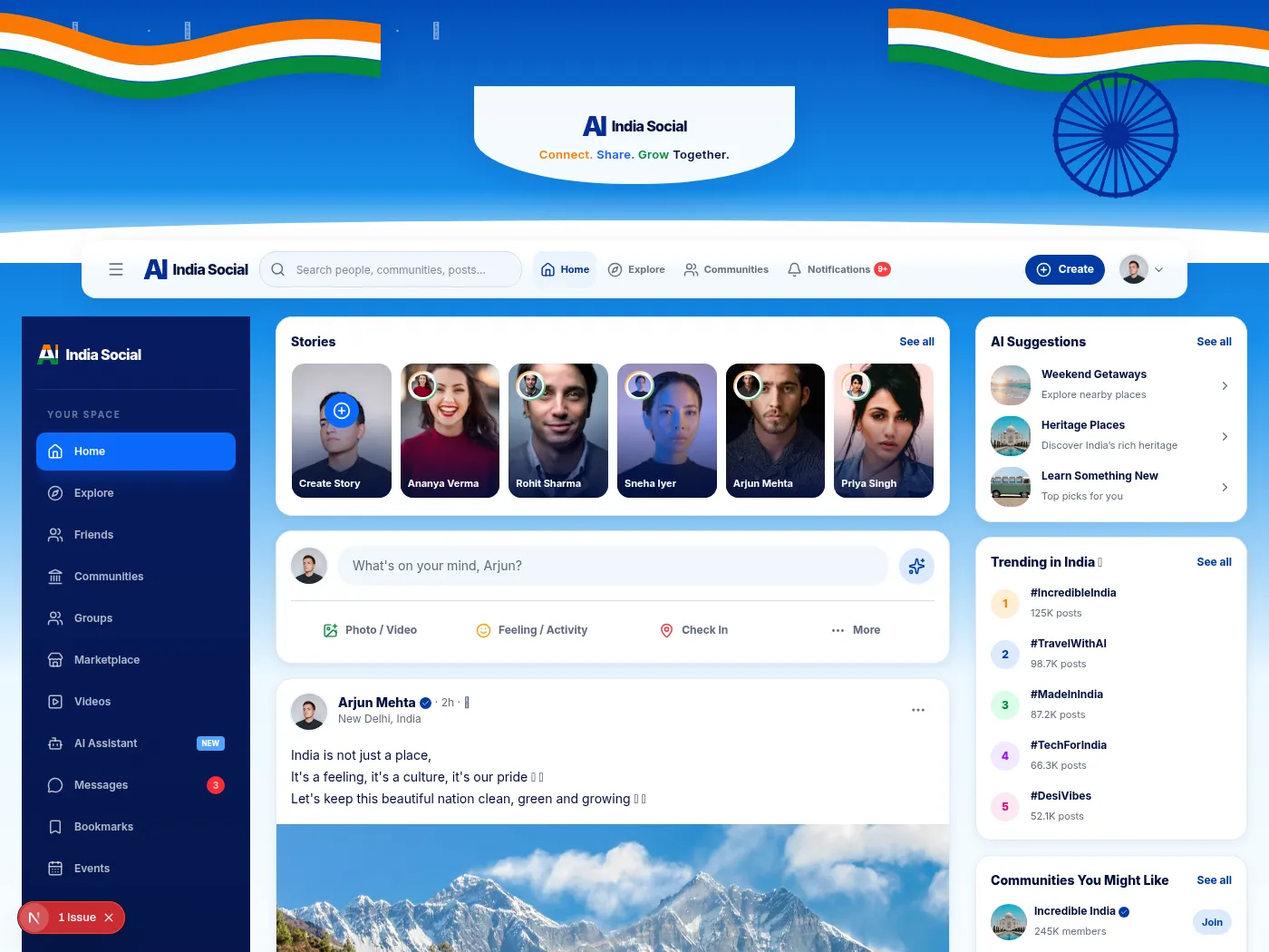 AI India Social