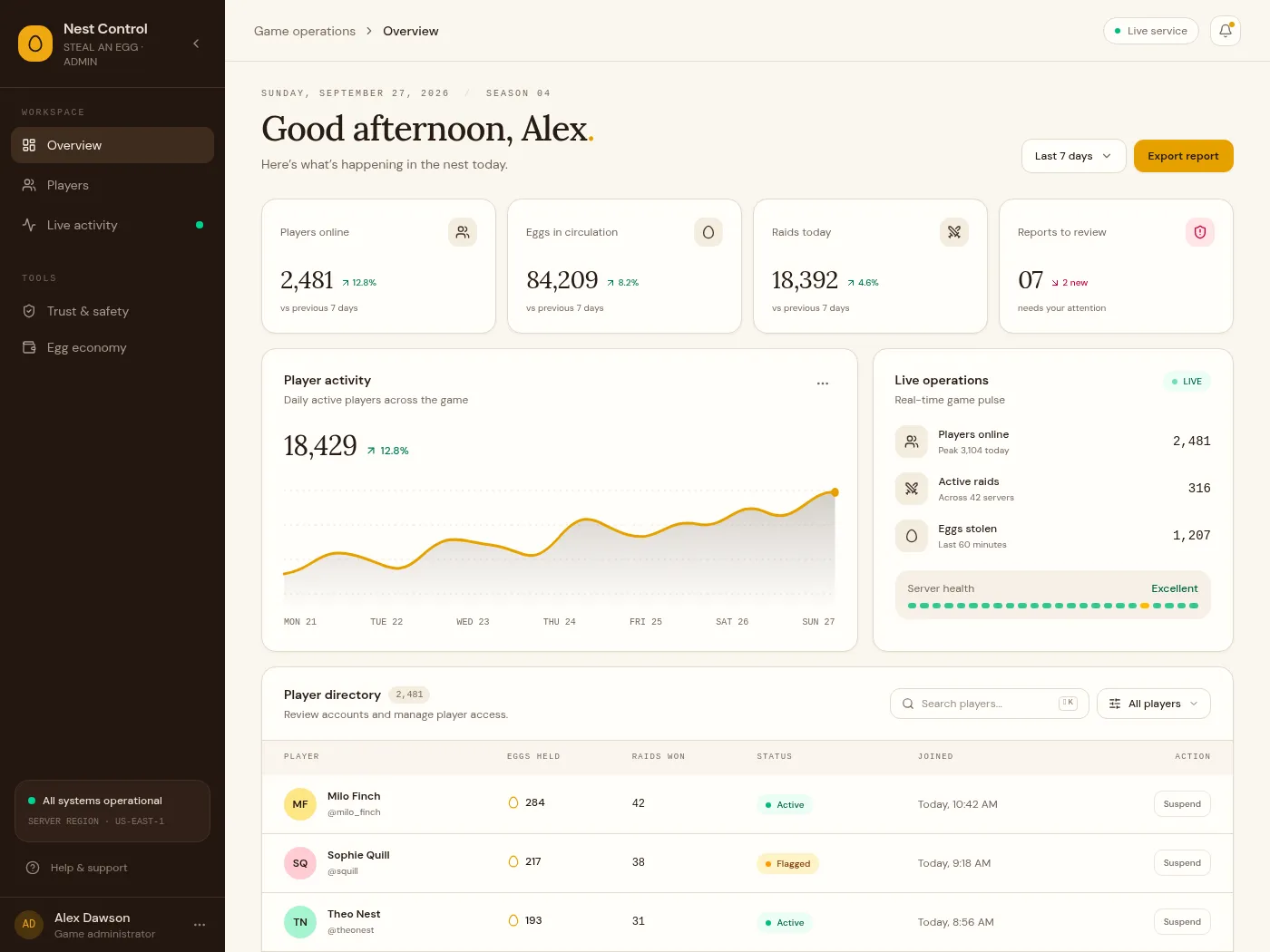 EggStealer Admin Panel