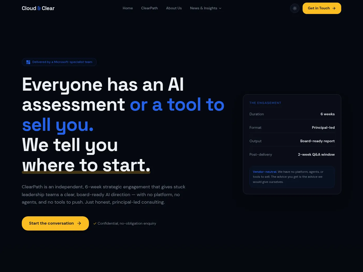 ClearPath AI Consulting Site