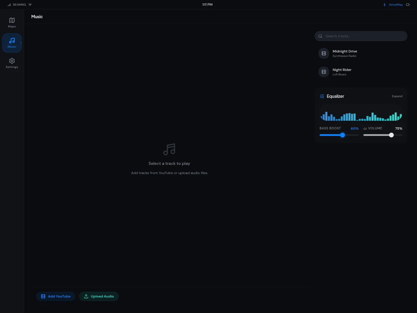 DrivePlay Mod Interface