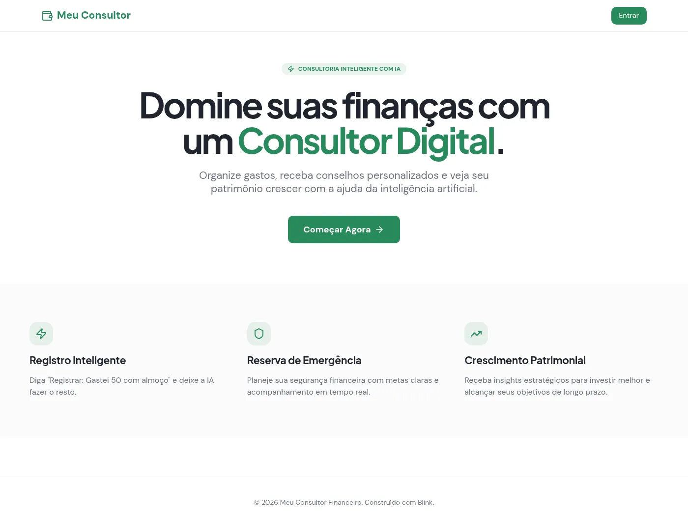 Meu Consultor Financeiro