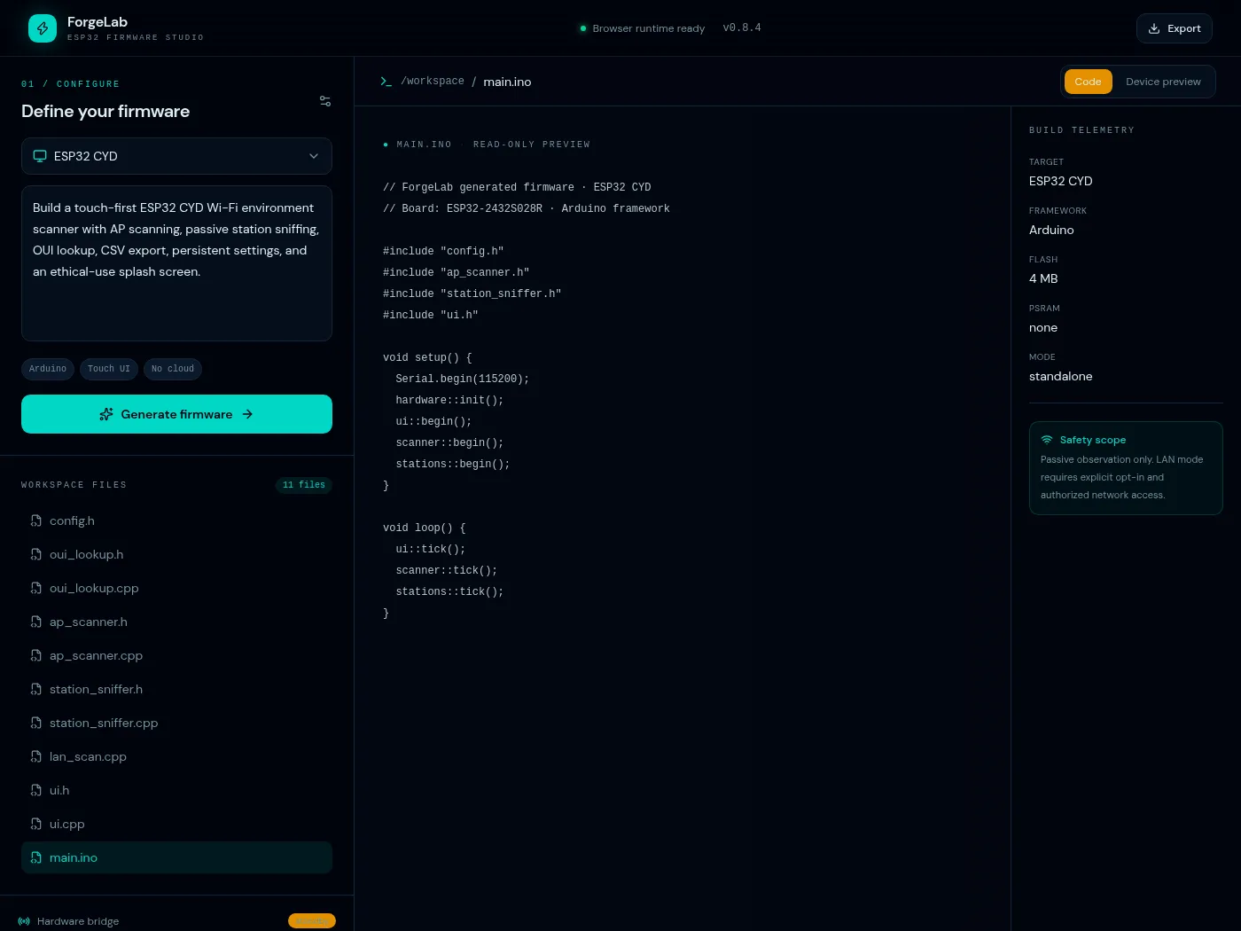 ESP32 Wi-Fi Scanner Suite