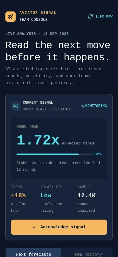 Aviator Signal Predictor
